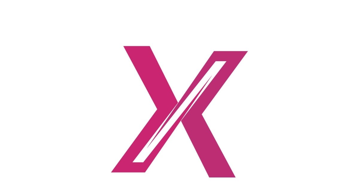 X Harfi İş Logo Öğeleri Vektör V3 #242271 - TemplateMonster