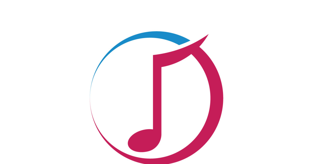 Music Note Logo Elements Symbol Vector V2 - TemplateMonster