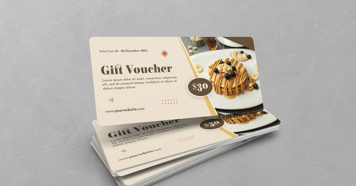 Speical Food Hediye Çeki PSD Şablonları - TemplateMonster