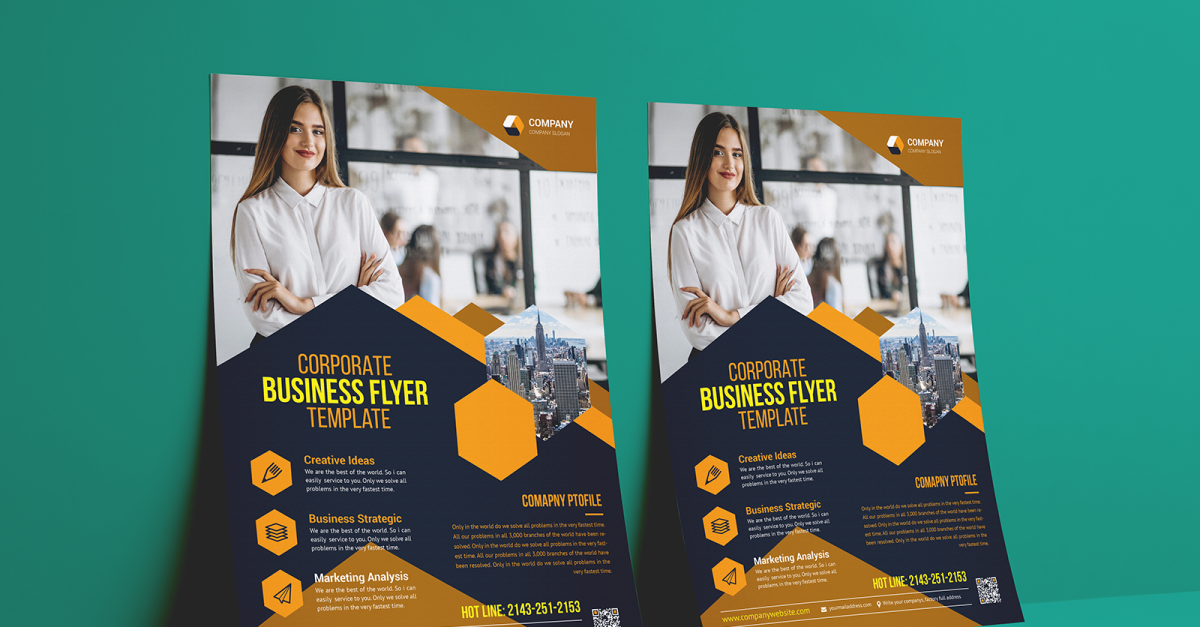 Company Project Business Flyer V.020 - TemplateMonster
