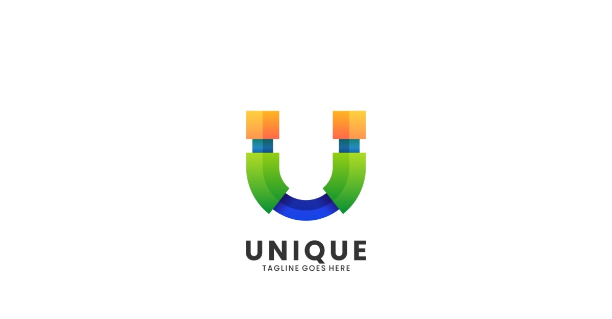 Letter U Gradient Colorful Logo #242583 - TemplateMonster