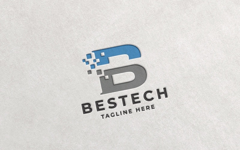 Professional Bestech Letter B Logo #242531 - TemplateMonster
