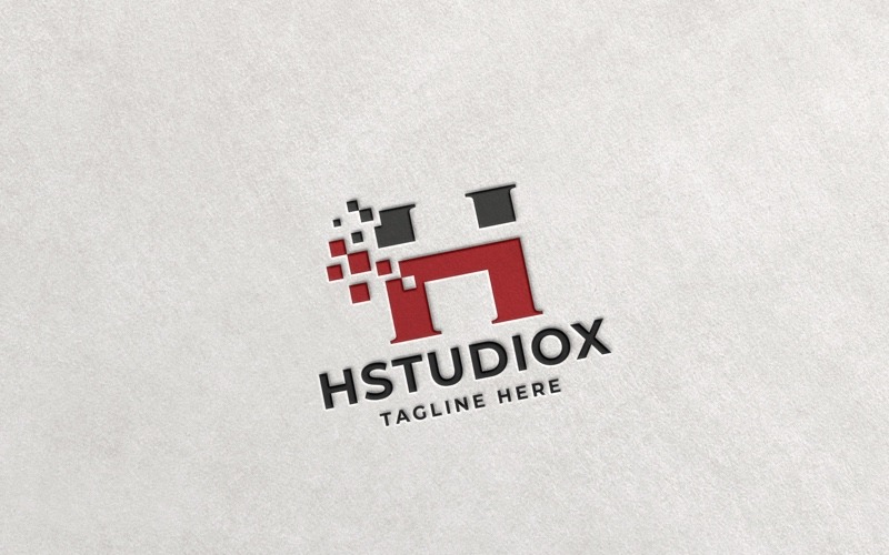 Professional Hstudiox Letter H Logo #242539 - TemplateMonster