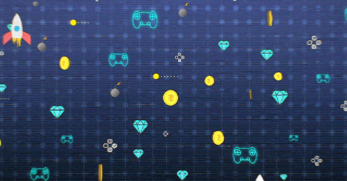 8-Bit Retro Video Game Background Stock Motion Graphics