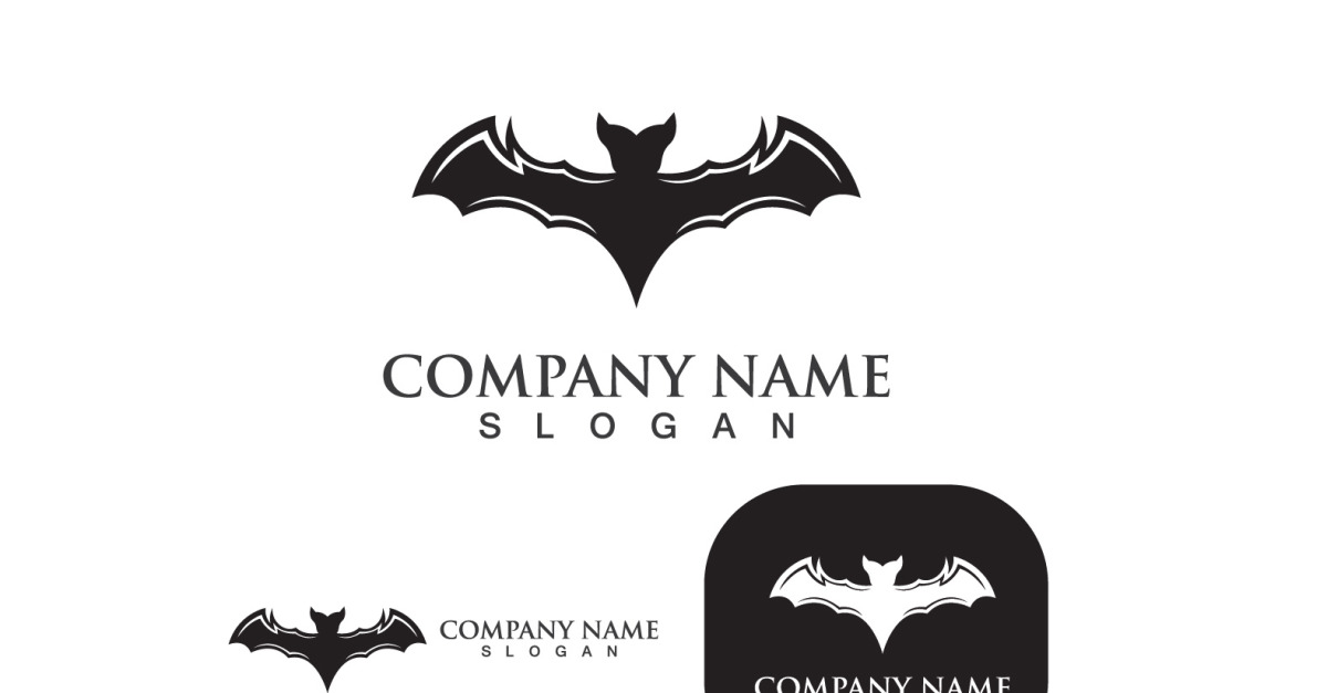 Bat Logo Vector Ícone Modelo Ilustração Design V1