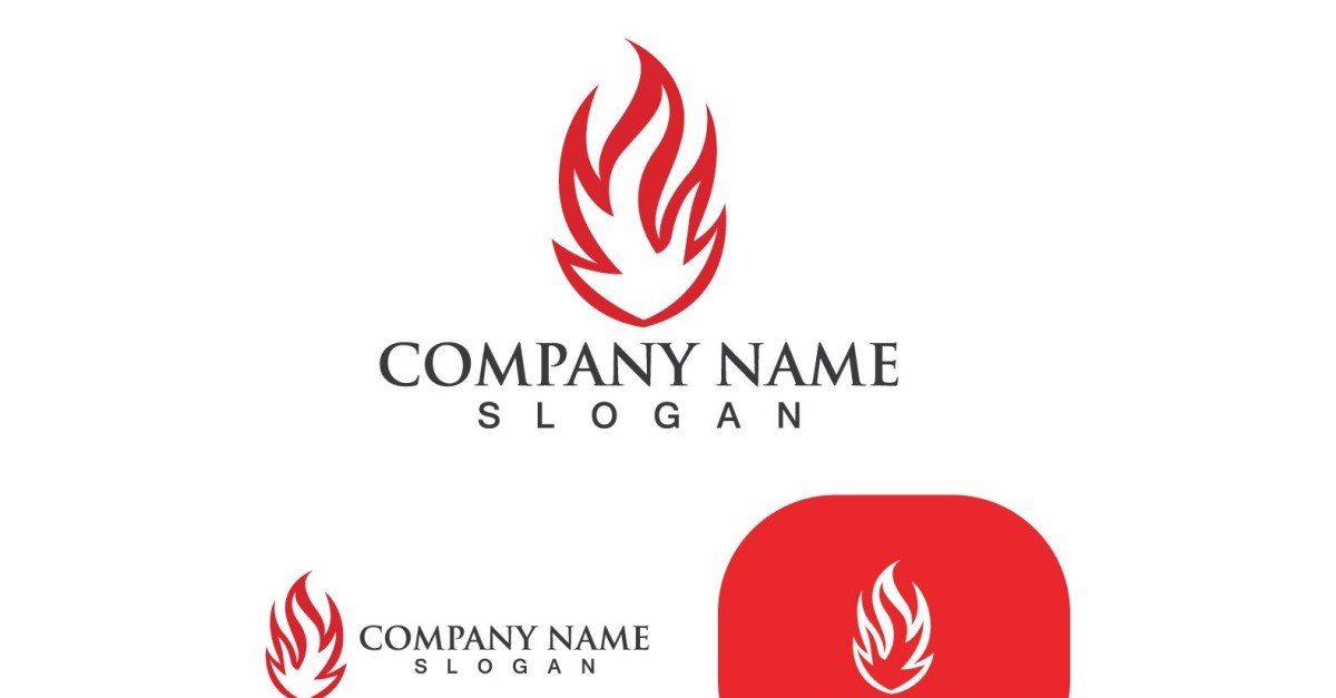 Feu Logo Template Flamme Clipart V2 #243466 - TemplateMonster