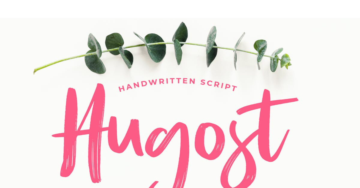 Hugost Handwritten Brush Font - Hugost Handwritten Brush Font