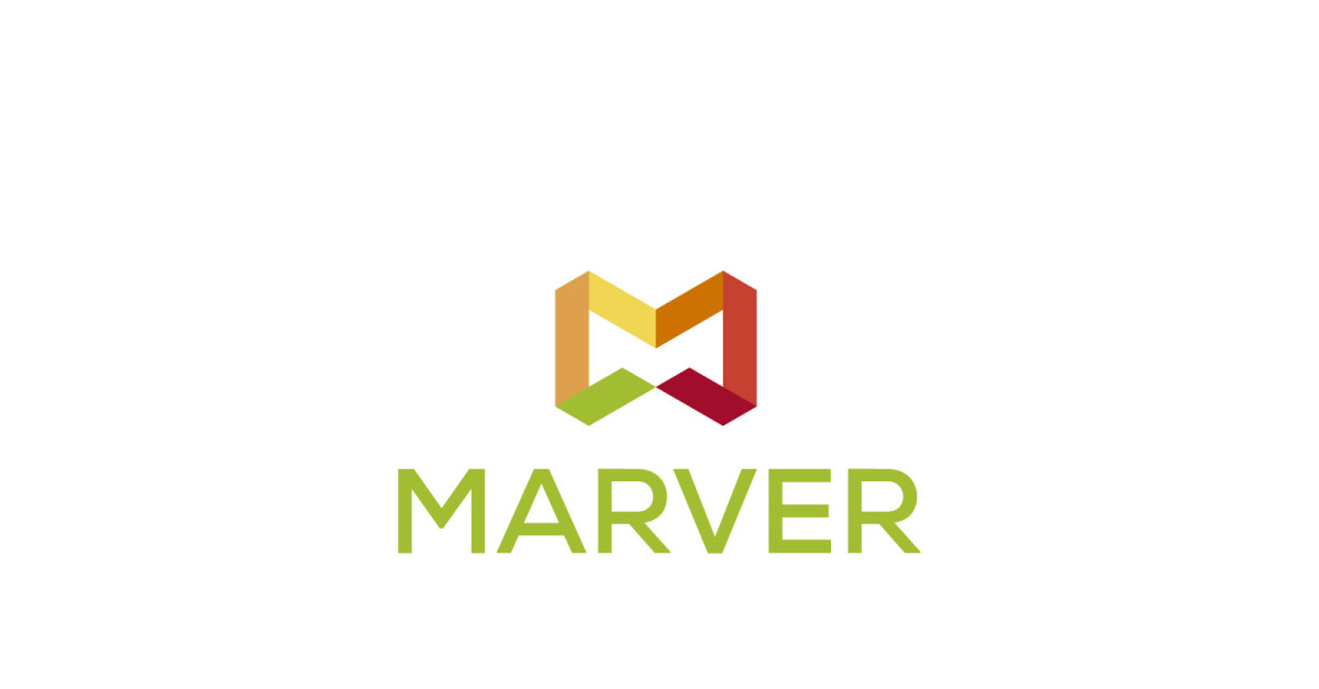 Marver M letter logo design template - TemplateMonster