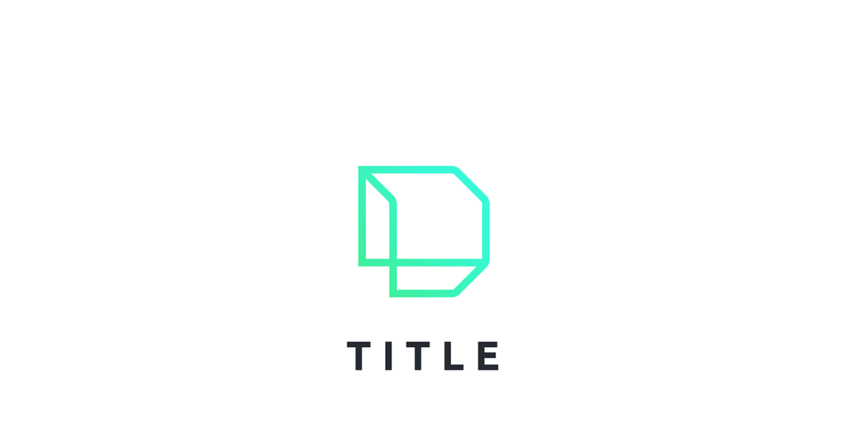 Modernité minimaliste D Tech Line Mint Logo - TemplateMonster