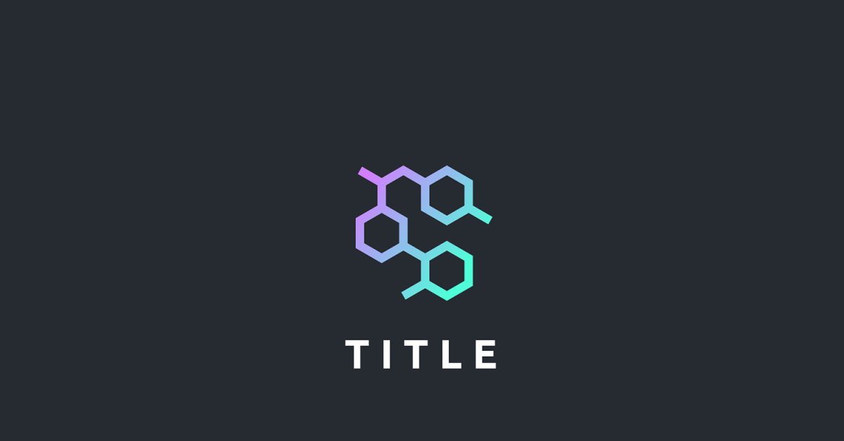 Iconic Modernity Molecule Science Chemistry Lab Formula Logo