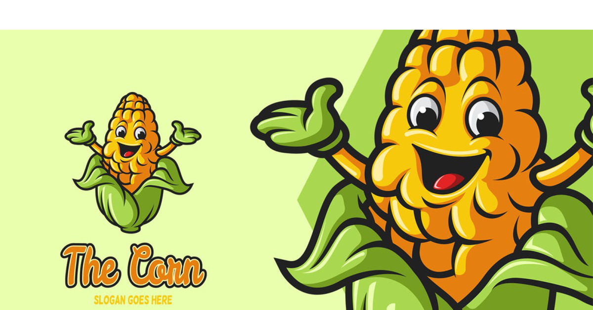 Corn Mascot Logo - Corn Mascot Logo #244663 - TemplateMonster