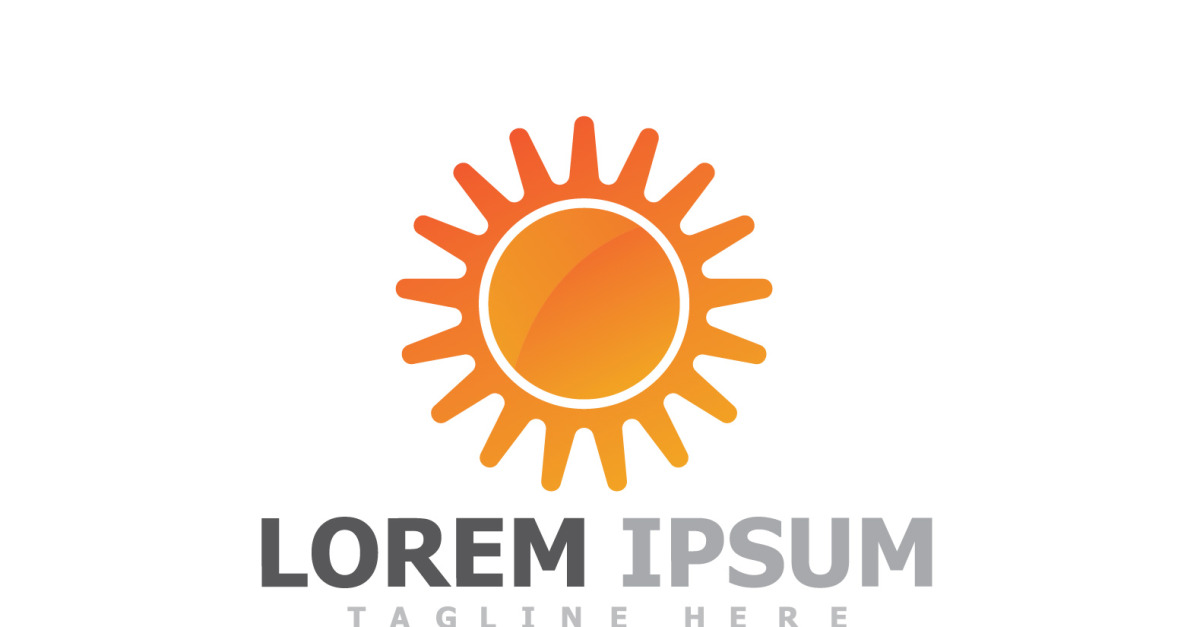 Sun Logo And Symbol Vector V17 #244622 - TemplateMonster