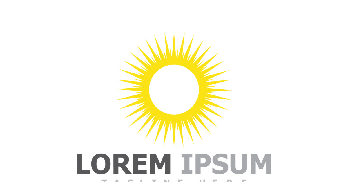 Sun Logo And Symbol Vector V424 #244632 - TemplateMonster