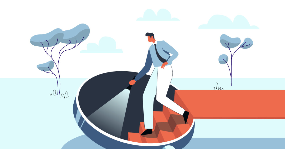 Deep Searching Free Illustration Concept Vector