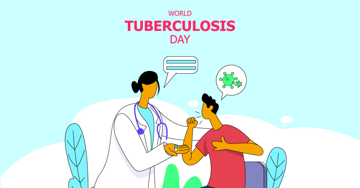 World Tuberculosis Day Free Illustration Concept Vector