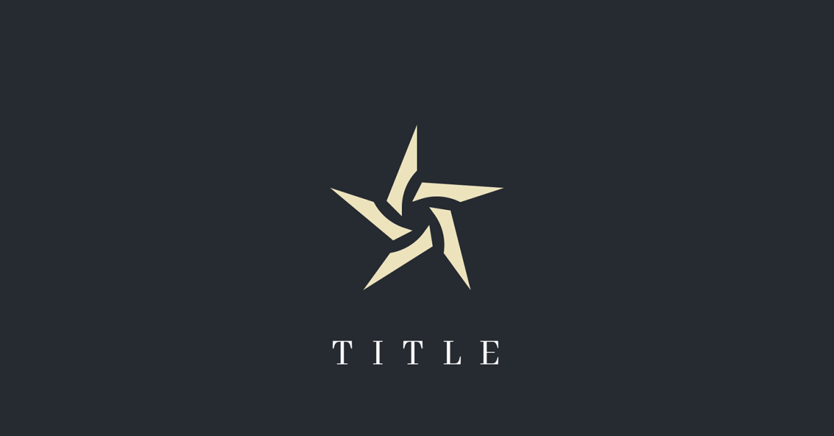 Elegance Lite Sense Star Golden Sharp Edgy Logo