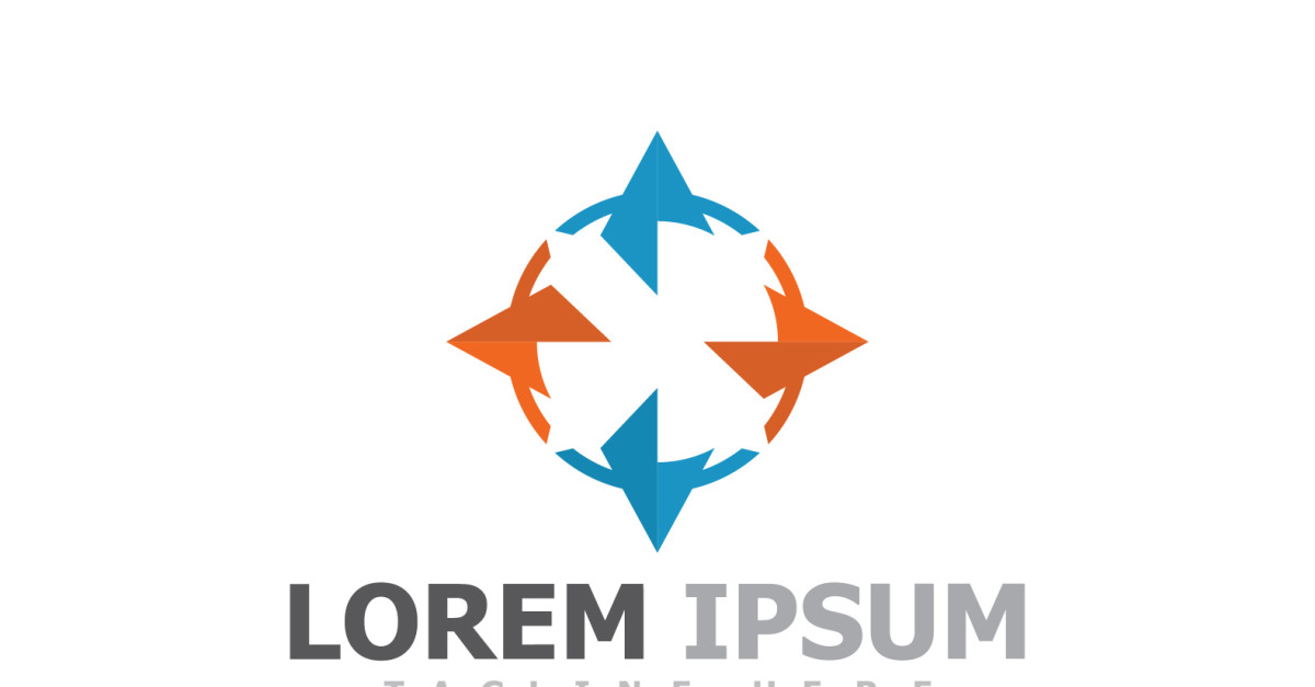 Compass Navigation Logo Template V25 - TemplateMonster