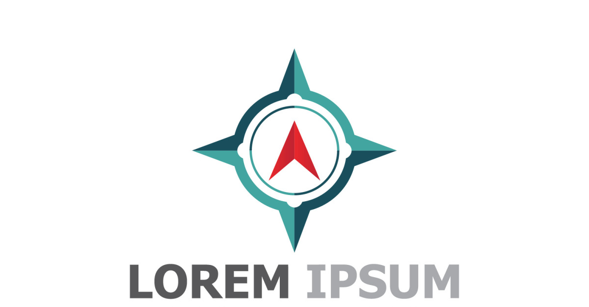 Modèle de logo de navigation boussole V16 - TemplateMonster
