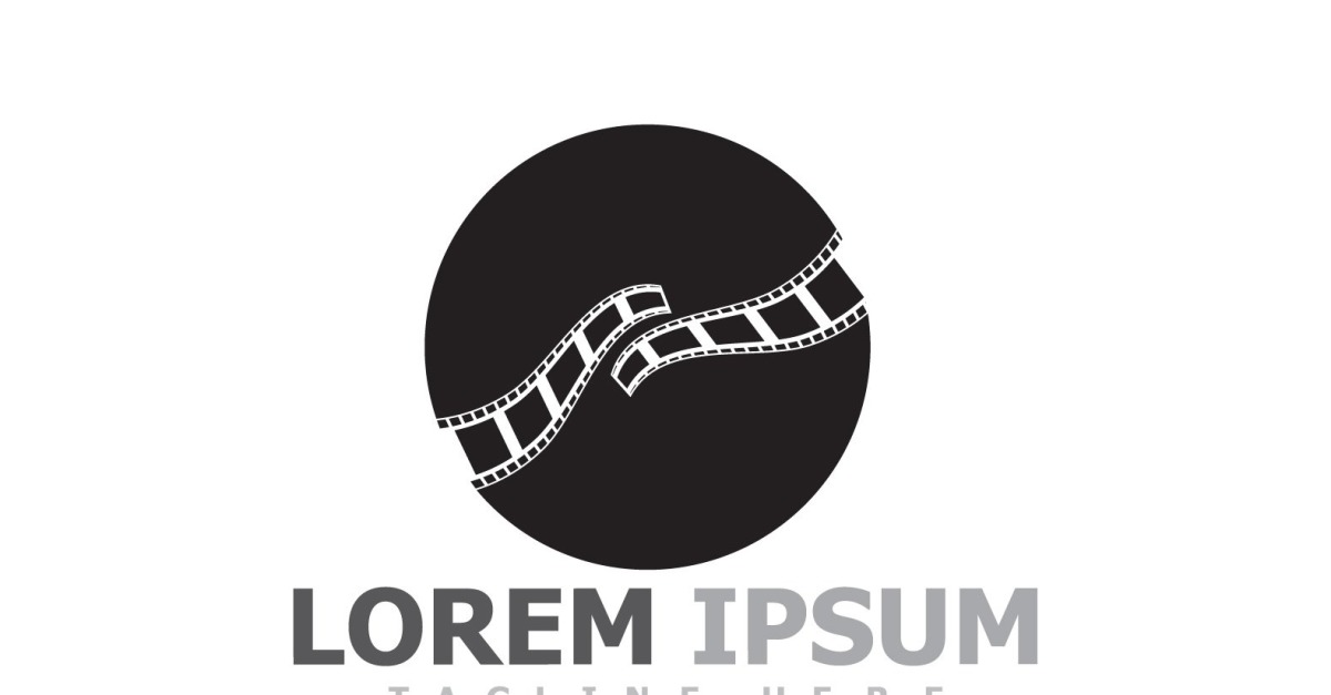 Modèle de logo de pellicule de film V11 - TemplateMonster