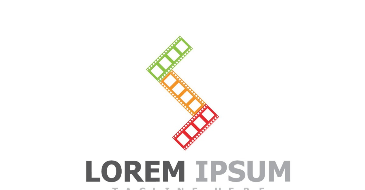 Modèle de logo de pellicule de film V13 - TemplateMonster