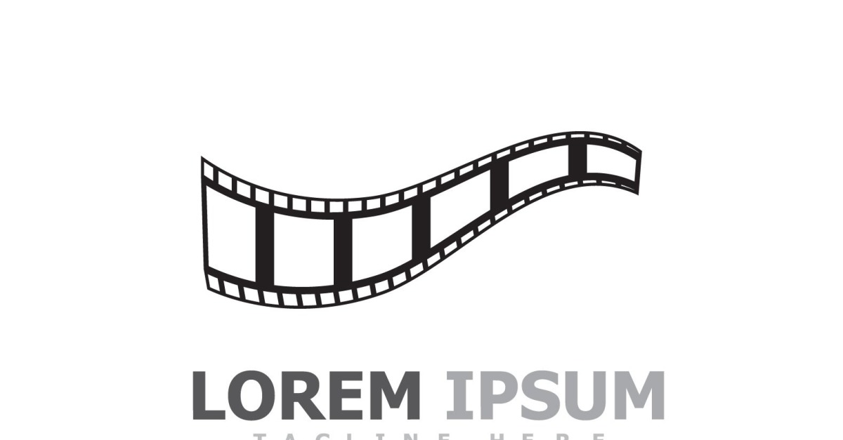 Modèle de logo de pellicule de film V15 - TemplateMonster