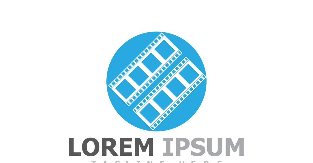 Modèle de logo de pellicule de film V9 - TemplateMonster