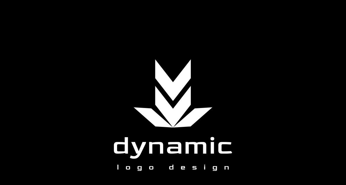 Abstraktes dynamisches modernes flaches Logo