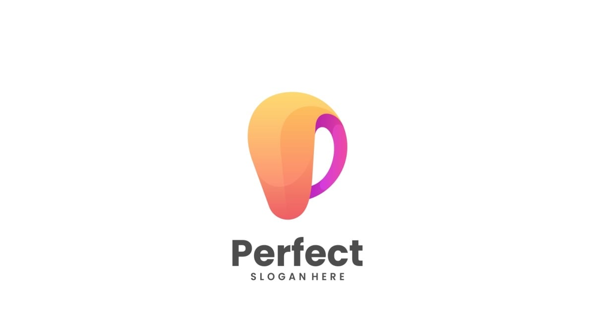 Letter P Gradient Color Logo #245545 - TemplateMonster