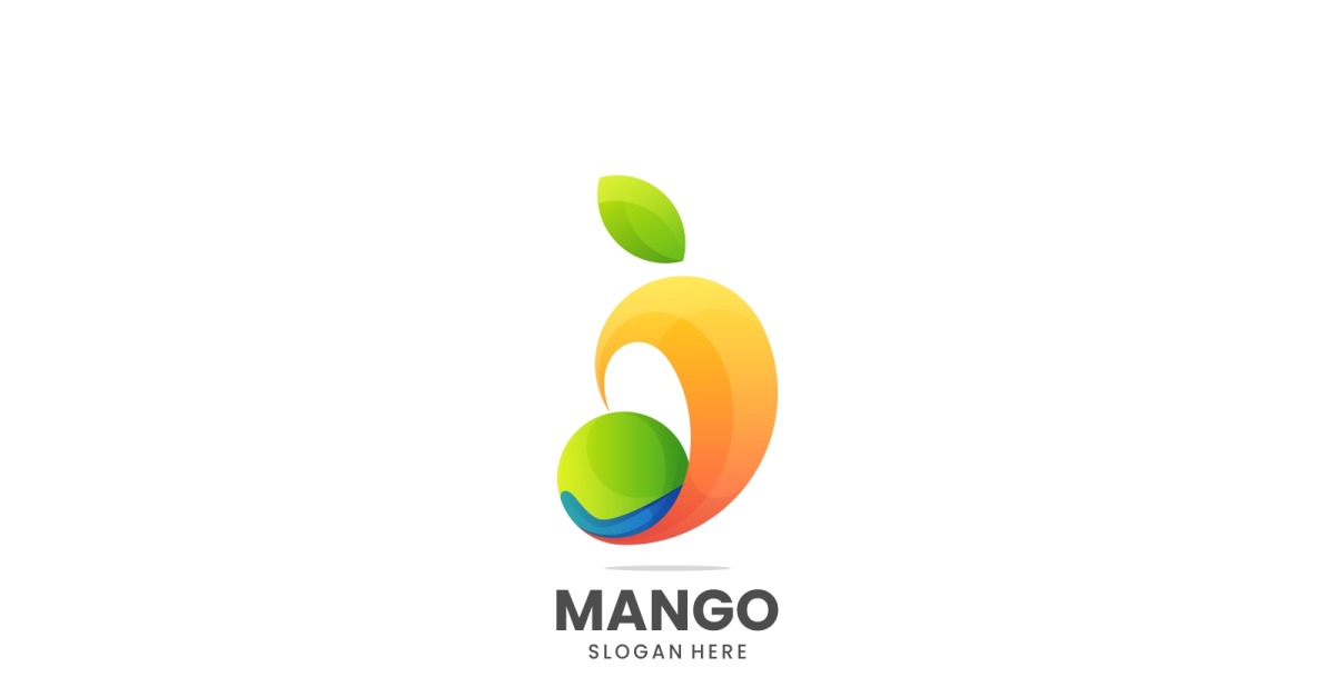Mango Gradient Colorful Logo Style #245587 - TemplateMonster
