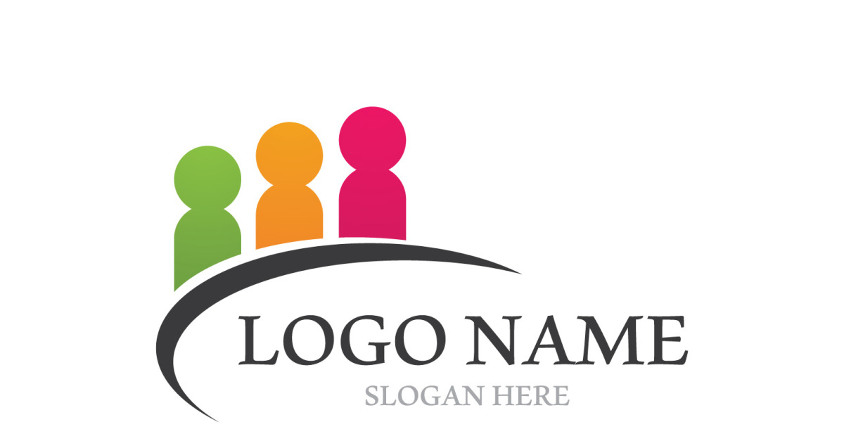 Eğitim İnsanlar Başarı Logo Vektör V2 - TemplateMonster