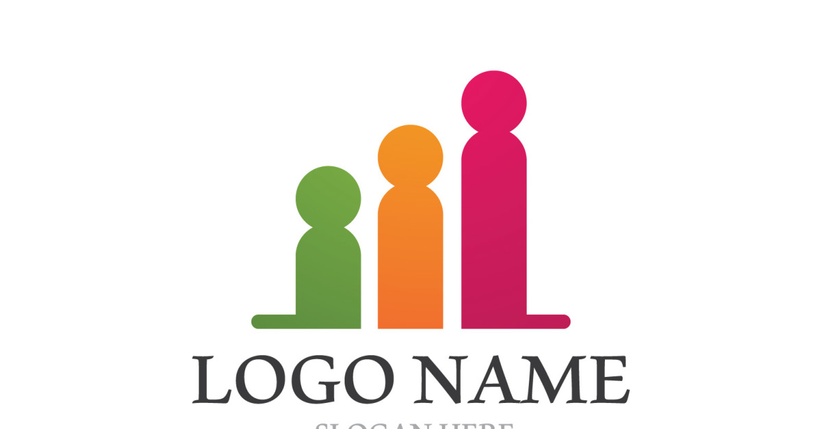 Eğitim İnsanlar Başarı Logo Vektör V4 - TemplateMonster