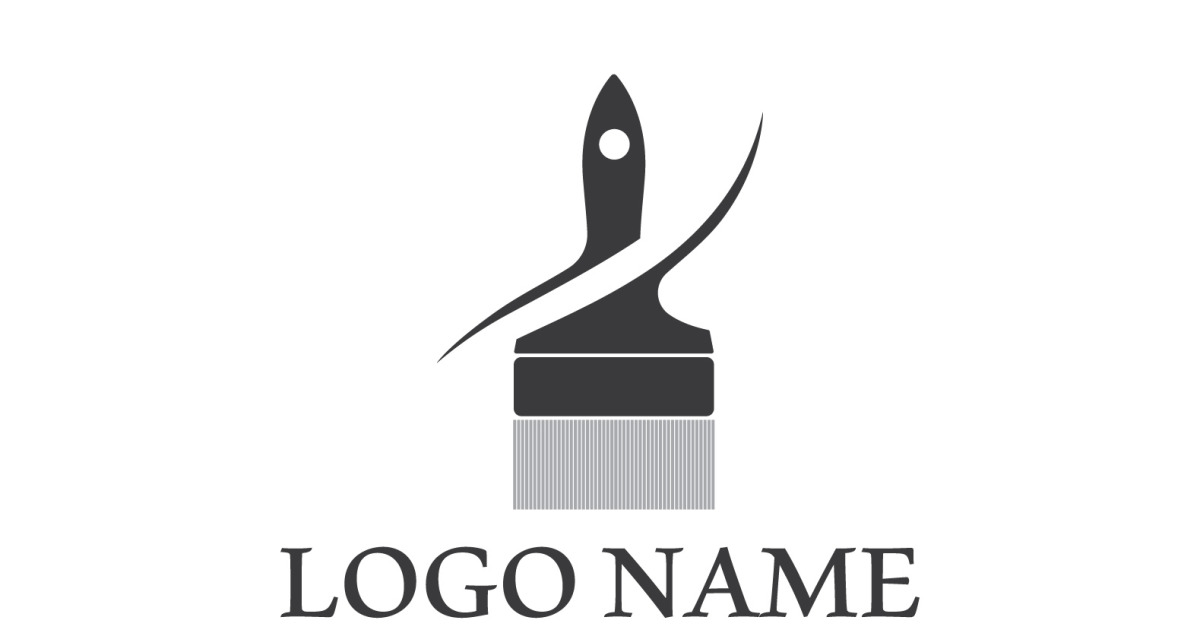 Pinsel-Logo und Symbolvektor V4 #245832 - TemplateMonster