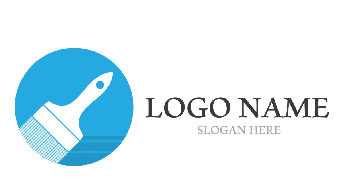 Pinsel-Logo und Symbolvektor V6 #245834 - TemplateMonster