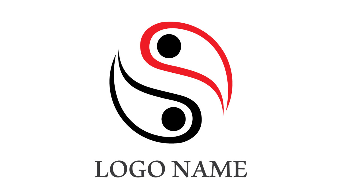 Yin And Yang Logo Nature World Design V4 - TemplateMonster