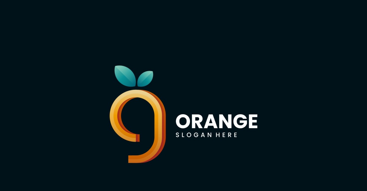 Orange Line Gradient Logo Style #245935 - TemplateMonster