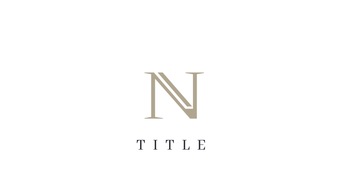 Luxury Elemental N NI Golden Monogram Logo - TemplateMonster