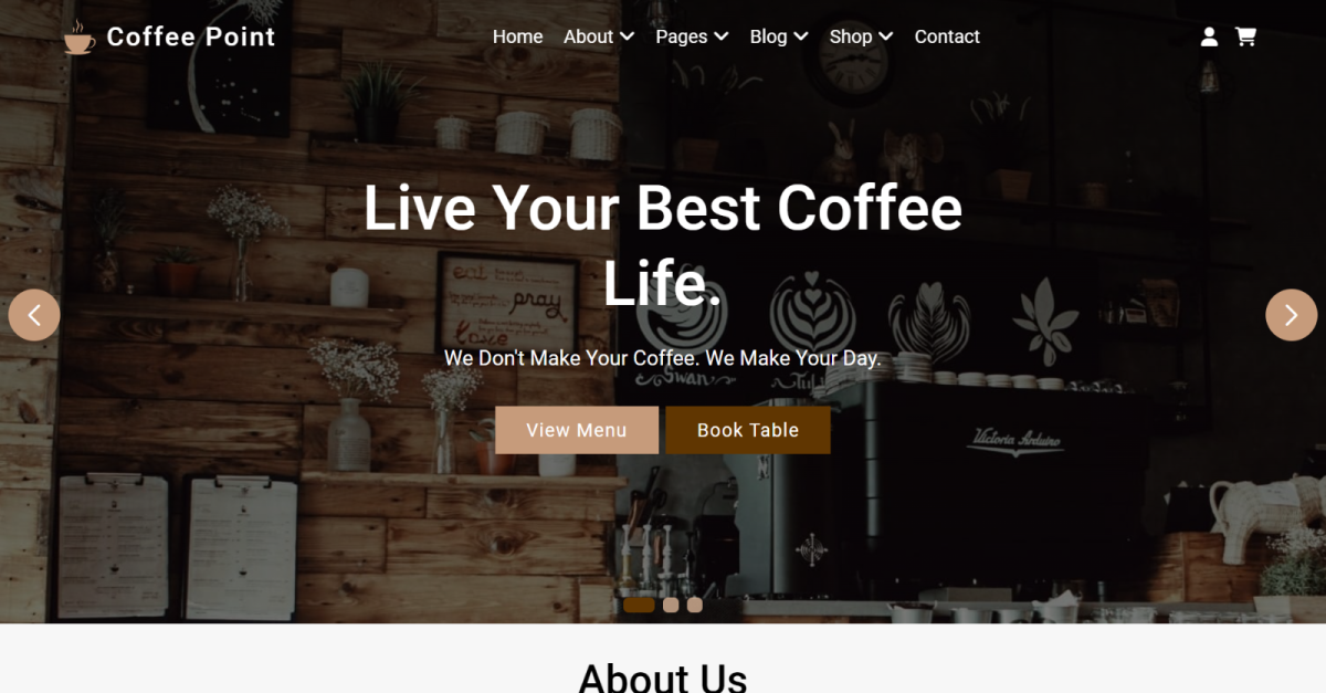 Coffee Point - Coffee Shop Multipage HTML5 Website Template