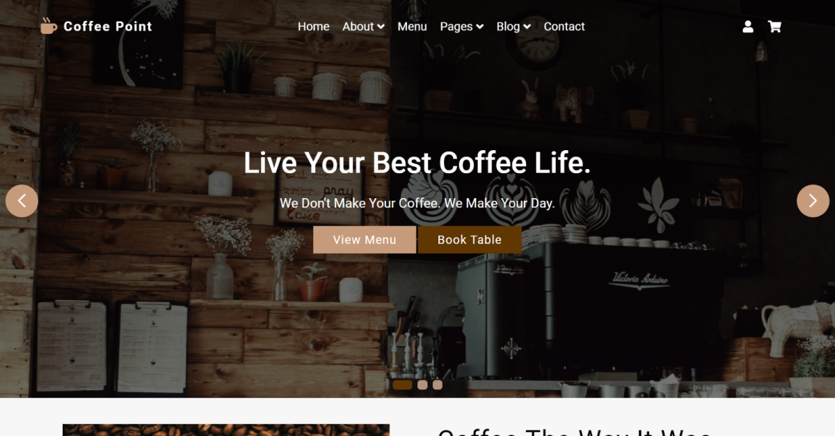 Coffee Point - Coffee Shop Multipage HTML5 Website Template