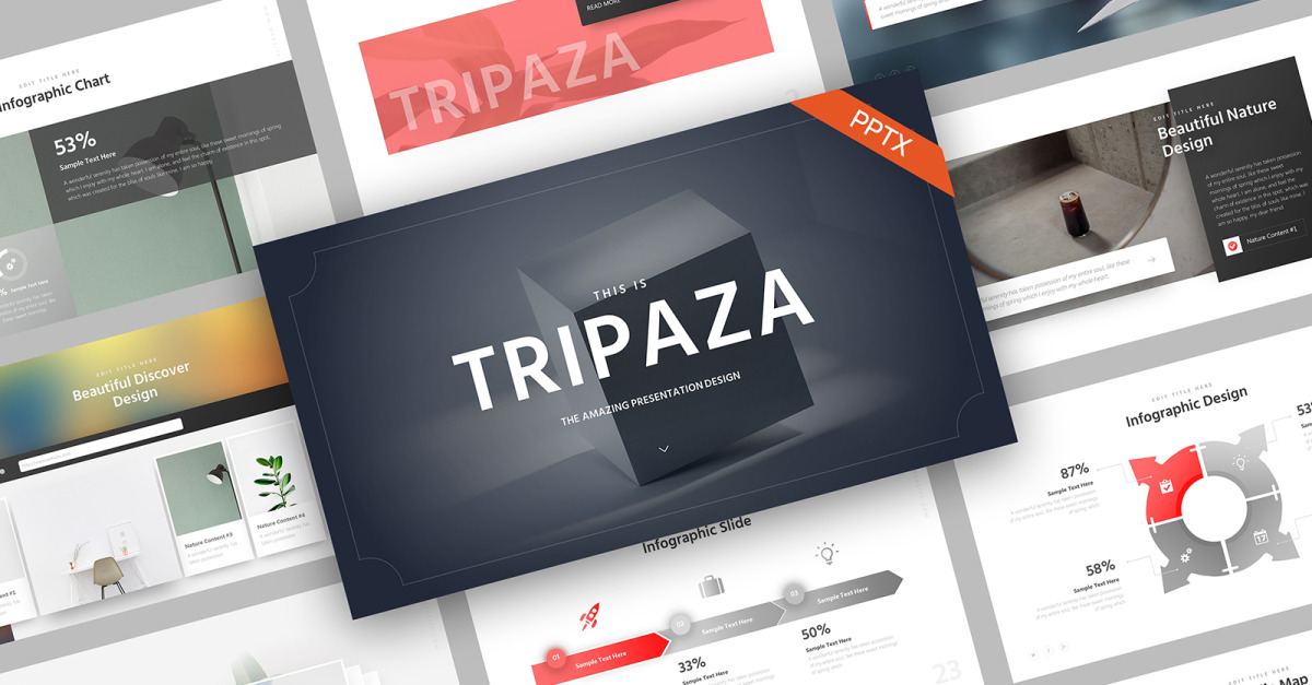 Tripaza Gezisi Minimalist PowerPoint Şablonu