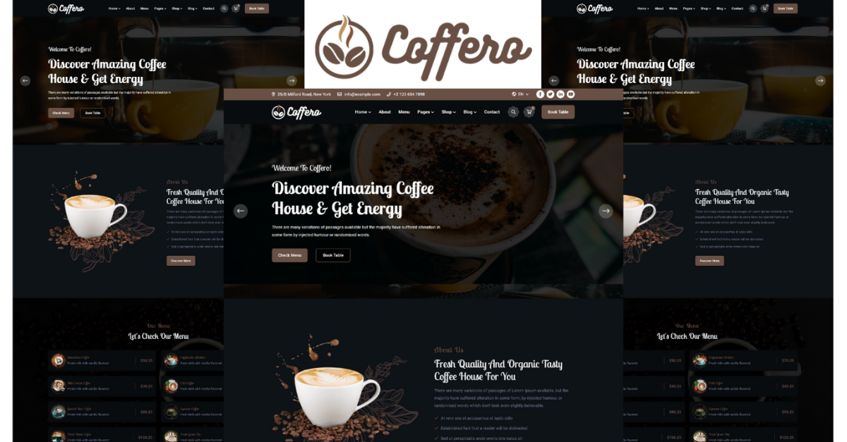 Coffero - Cafe And Coffee Shop HTML5 Template