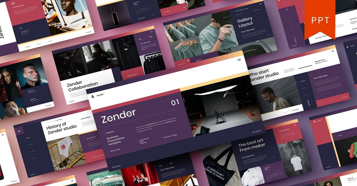 Zender – PowerPoint Template #246880 - TemplateMonster