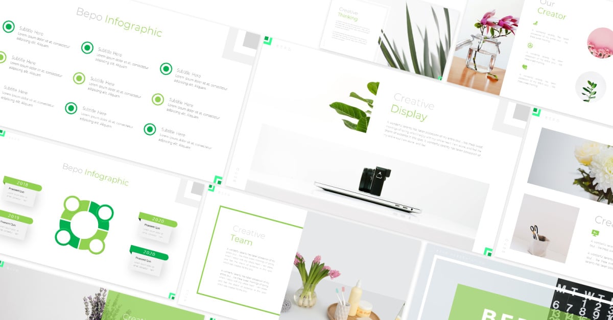 Modèle Powerpoint créatif Bepo #246954 - TemplateMonster