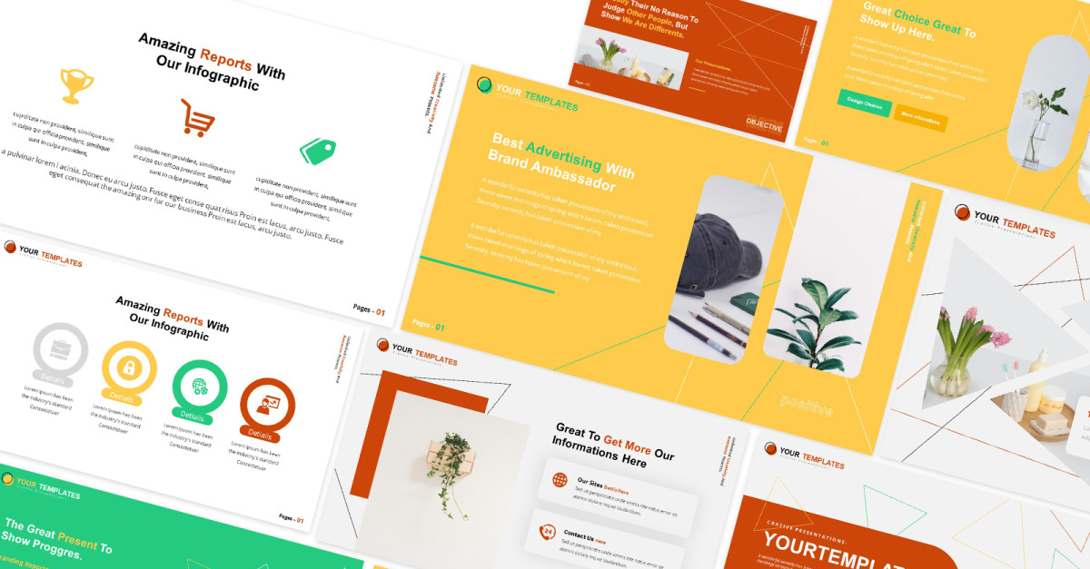 Modelo de Powerpoint Criativo Yourtemplates - TemplateMonster