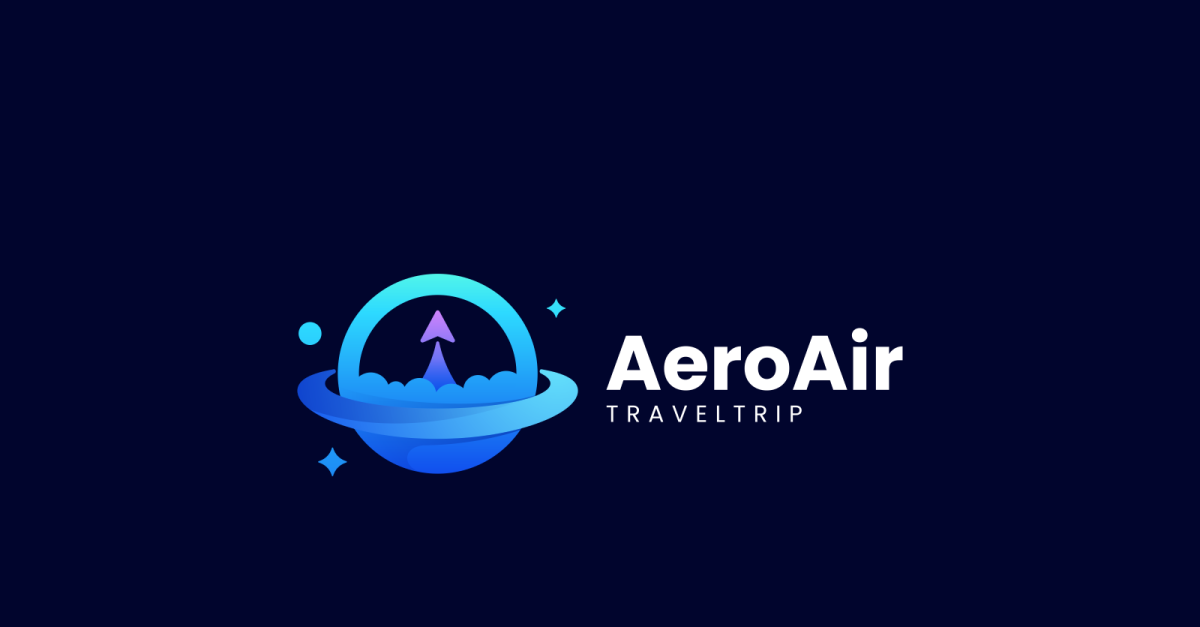 Aero Air Gradient Logo Style #247187 - TemplateMonster