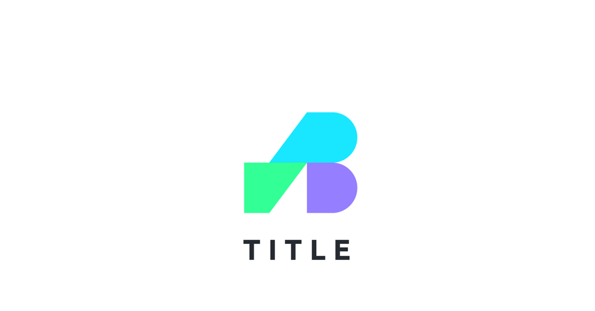 Modern Minimal Elemental SB Colorful Monogram Logo