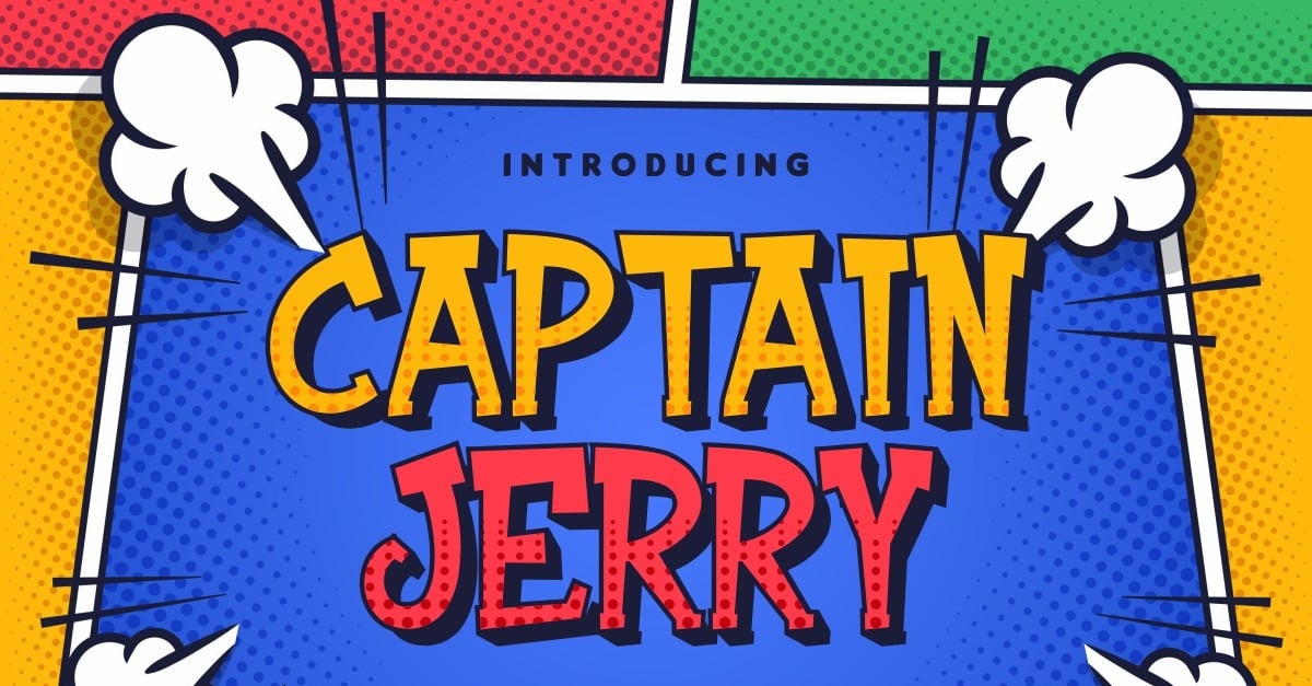 Captain Jerry Playful Comic Font #247381 - TemplateMonster