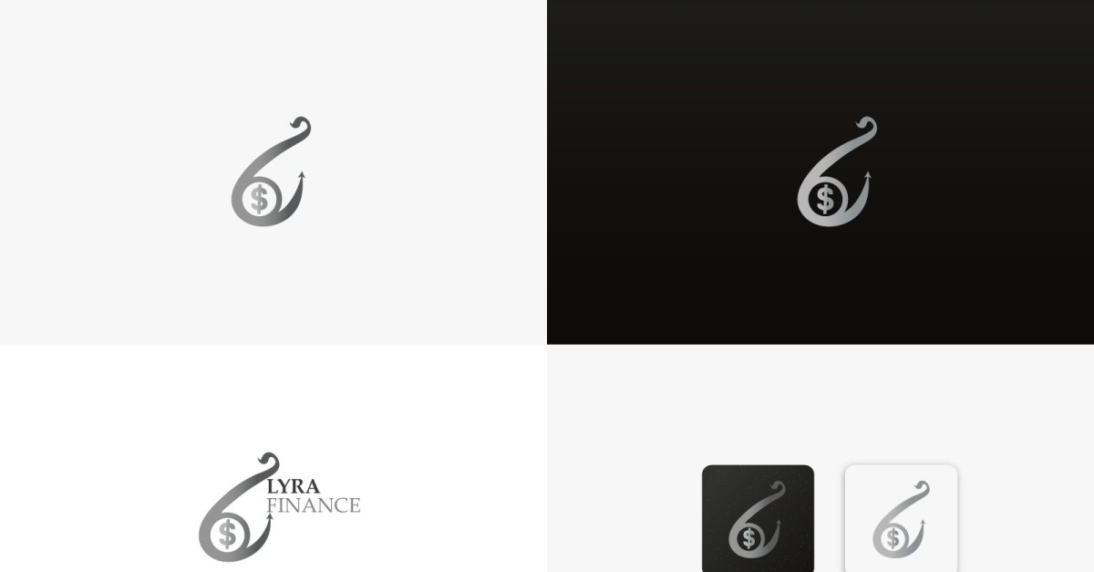 Modèle de logo Lyra Finance #247317 - TemplateMonster