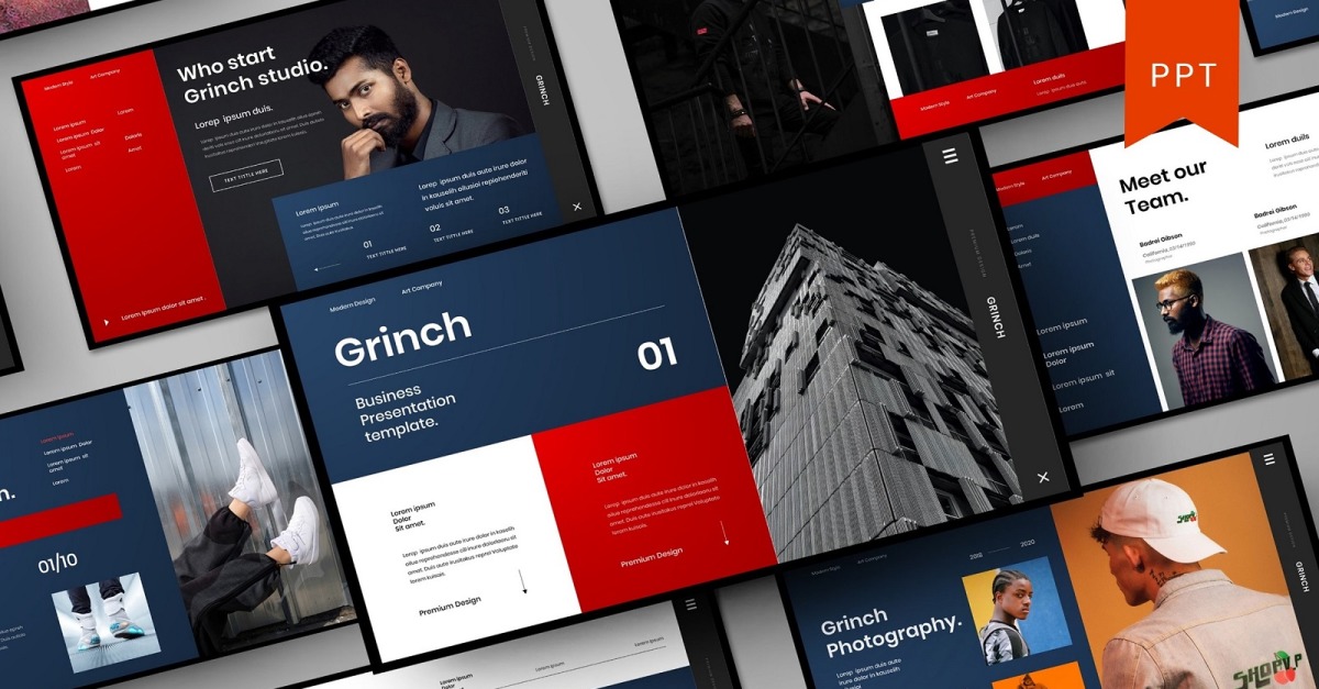 Grinch – PowerPoint Template #247784 - TemplateMonster