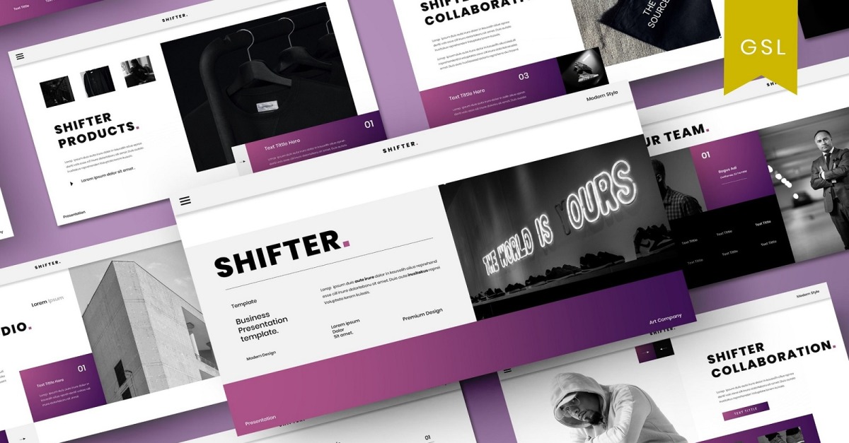 Shifter - Business Google Slide Template - TemplateMonster