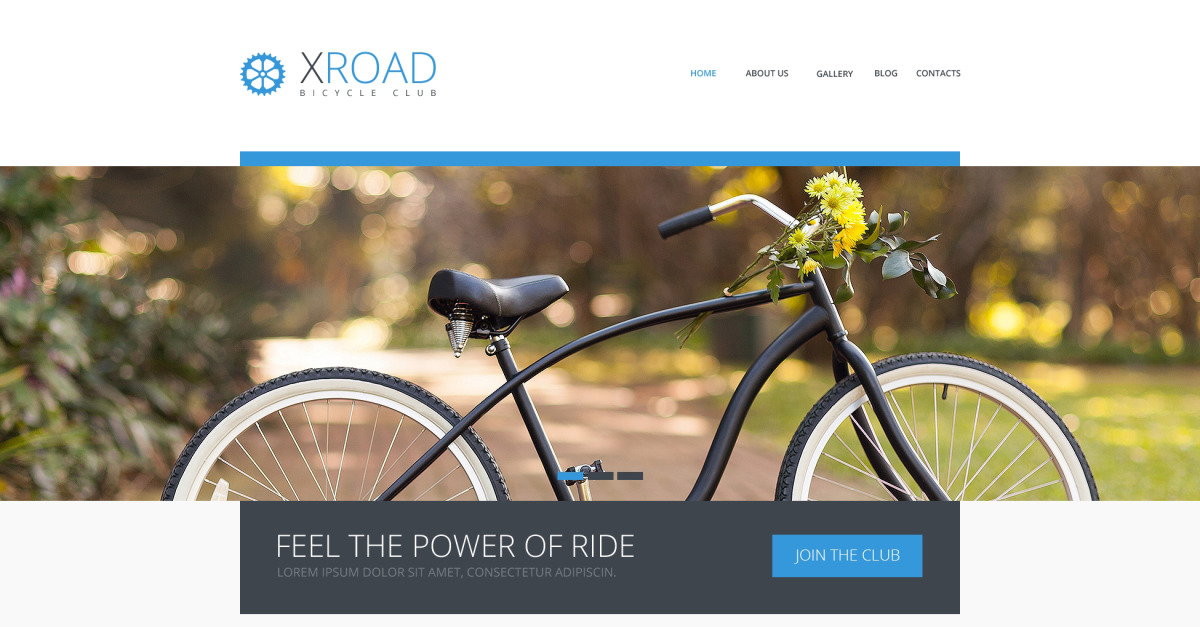 Free Cycling Responsive Website Design Template